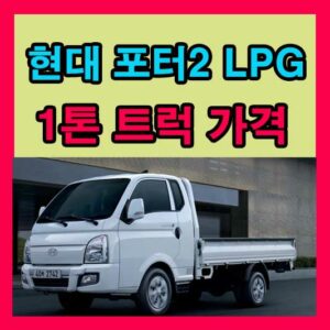 2024 현대 포터2 LPG 신차 가격ㅣ1톤 트럭ㅣ가스차 - 자동차 맛집